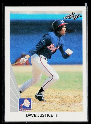 1990 Leaf #297 Dave Justice | eBay