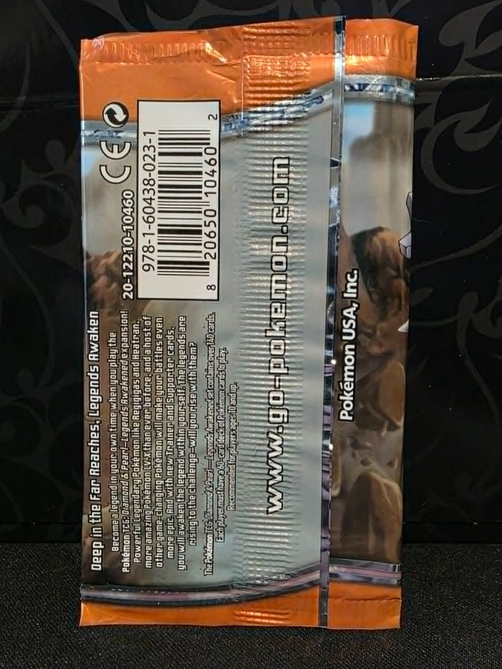 Pokémon Diamond & Pearl Legends Awakened Empty Booster Pack Rhyperior ...