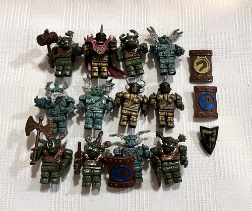 Mega Bloks Dragons Krystal Wars Lot of 12 Mini Figures w/ Accessories ...