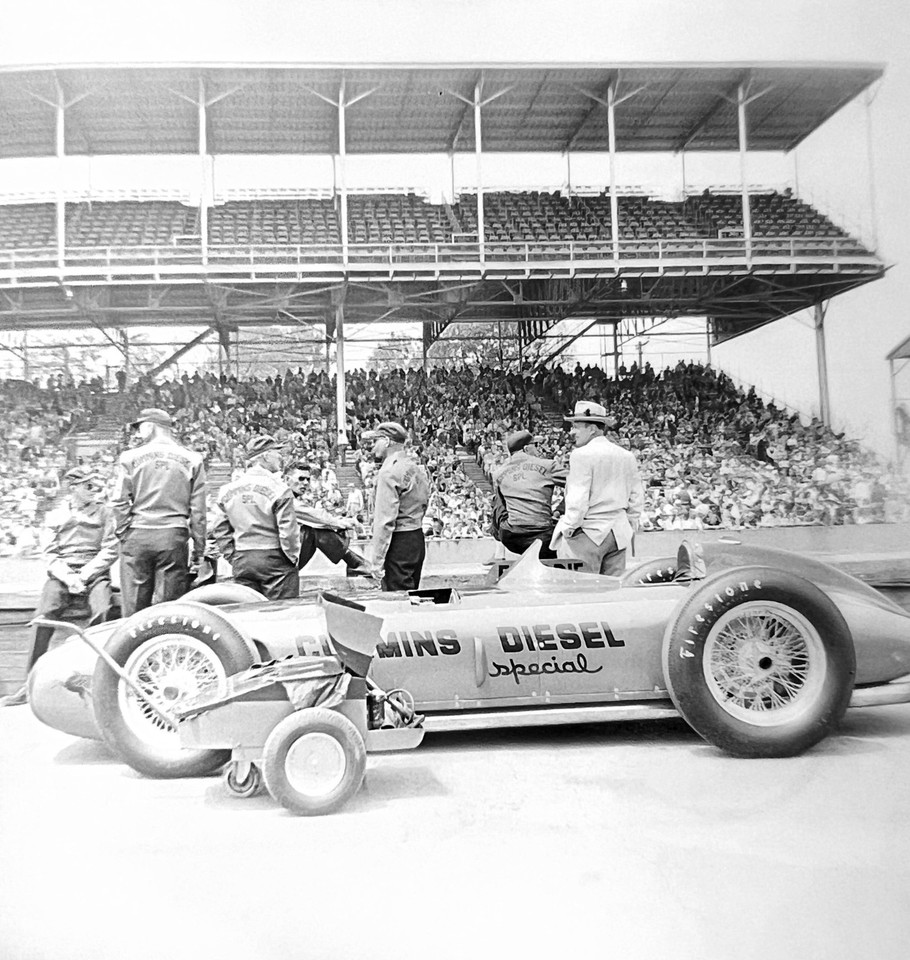 1952 Indy 500 Cummins Diesel Special Pit Lane Negative #28 Car Fred ...