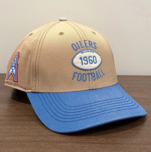 Houston Oilers ‘47 Brand MVP Khaki Blue Strapback Adjustable Retro NFL ...