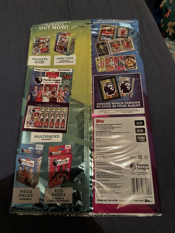 Topps Premier League 2026 Official Sticker Collection Bundle | eBay UK