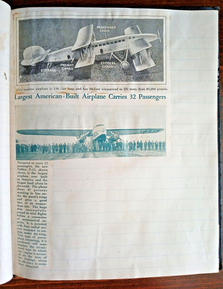 1920s Personal Scrapbook of Various Aviation from North Carolina | eBay