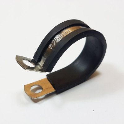 P Clips 25mm Rubber Lined Steel Stainless Steel Metal Clamp Hose Cable ...