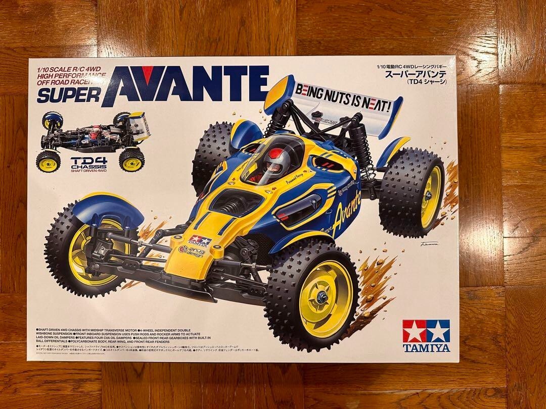 1/10 SCALE R/C 4WD OFF ROAD RACER SUPER AVANTE TD4 CHASSIS Model Kit ...