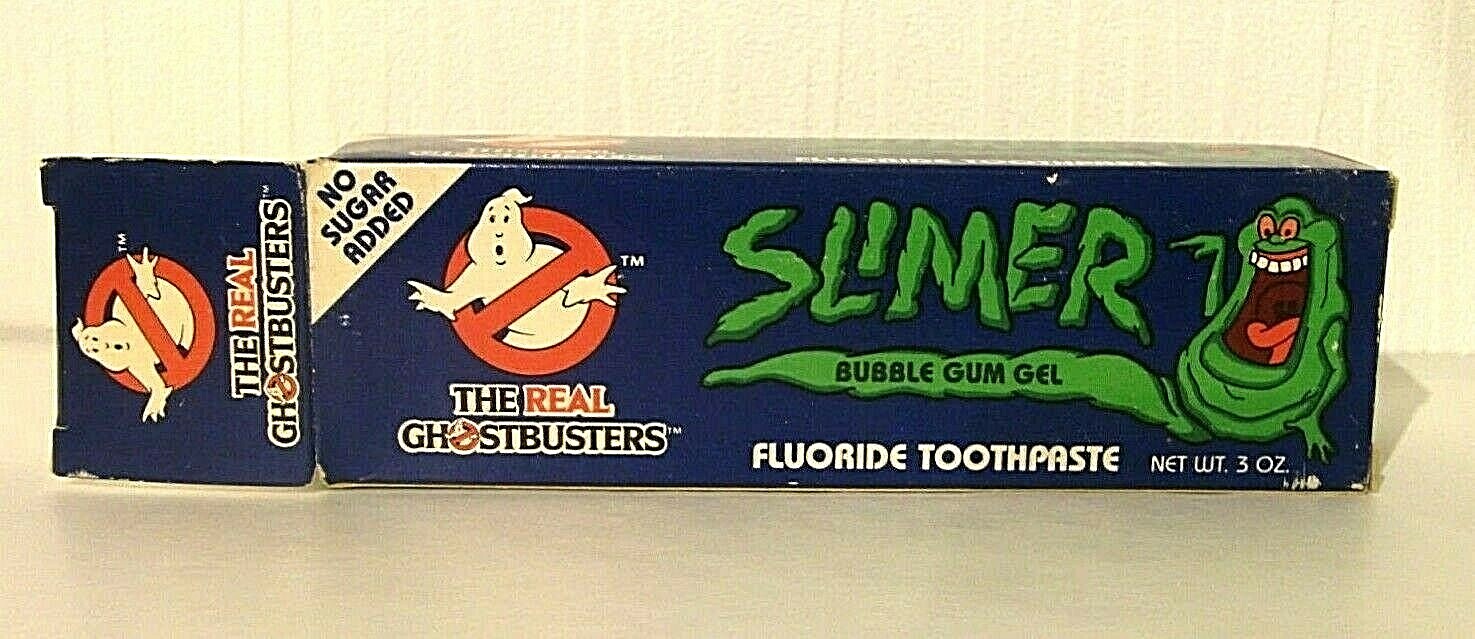 RARE THE REAL GHOSTBUSTERS SLIMER TOOTHPASTE SET NEW | eBay