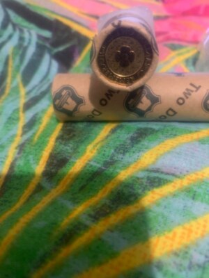 2012 Australia $2 Remembrance Day Gold Poppy security coin Roll H/T ...