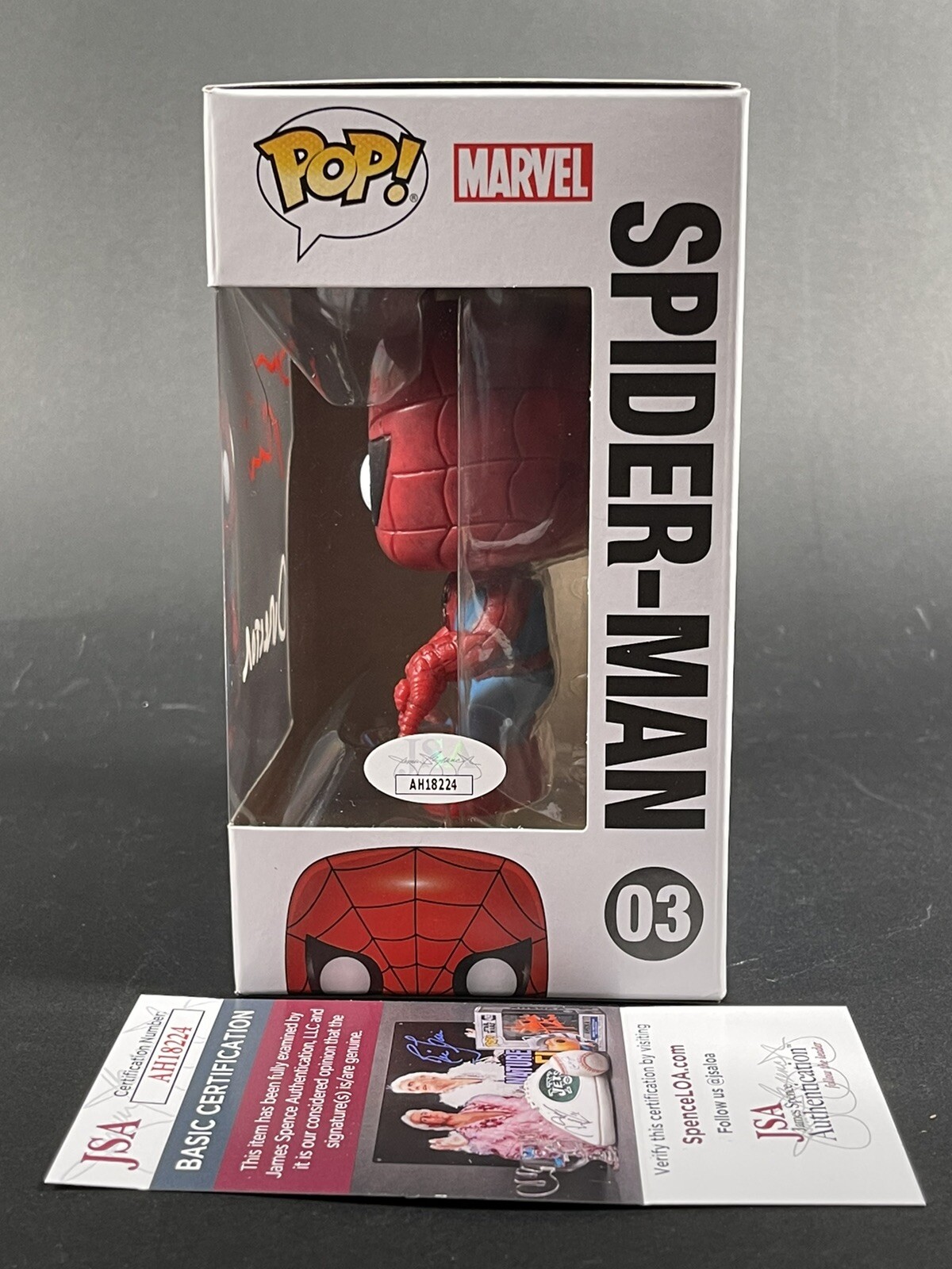 SAM RAIMI SIGNED SPIDER-MAN #03 FUNKO POP DIRECTOR MARVEL STAN LEE JSA ...