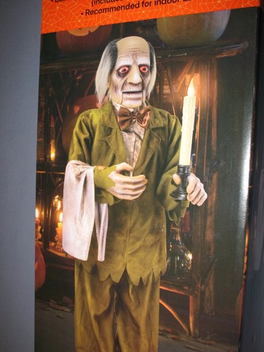 ANIMATED TALKING HALLOWEEN BUTLER DISPLAY PROP FIGURE - 3' TALL - BRAND ...