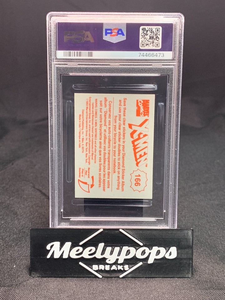 Beast 1993 Diamond X-Men Stickers Clear Animation #166 PSA 9 Highest ...