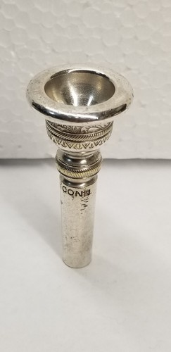 VTG. C.G CONN CORNET MOUTHPIECE WITH BEAUTIFUL ENGRAVED. | eBay