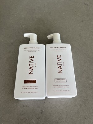 Native COCONUT & VANILLA Shampoo and Conditioner Set 16.5oz | New FAST ...