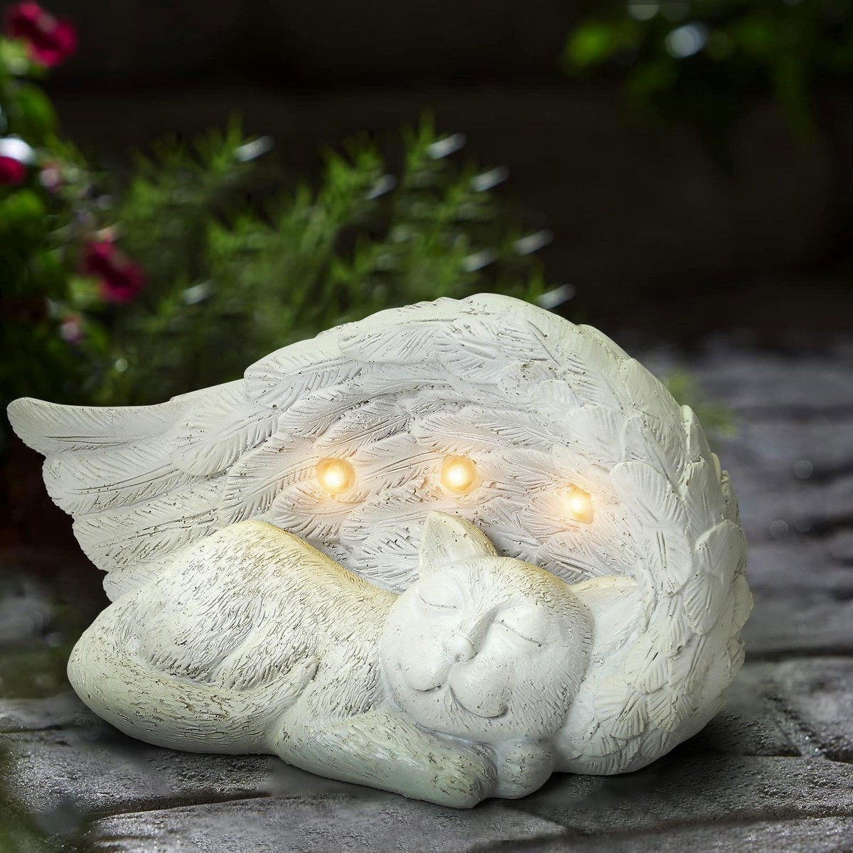 Solar Pet Markers Personalised Solar Christmas Robin Memorial Light