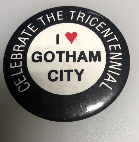 1988 I Love Gotham City Movie Promo Batman Vintage Button Pin Pinback ...