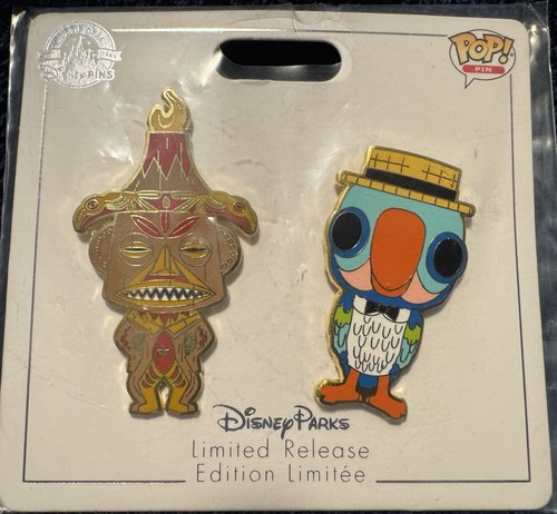 Disney Enchanted Tiki Room Funko Pop Goddess Pele and Barker Bird 2 Pin ...