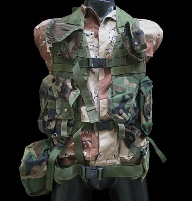 USGI SDS Load Bearing Vest MOLLE II FLC Woodland Pouch & Belt Lot GWOT ...