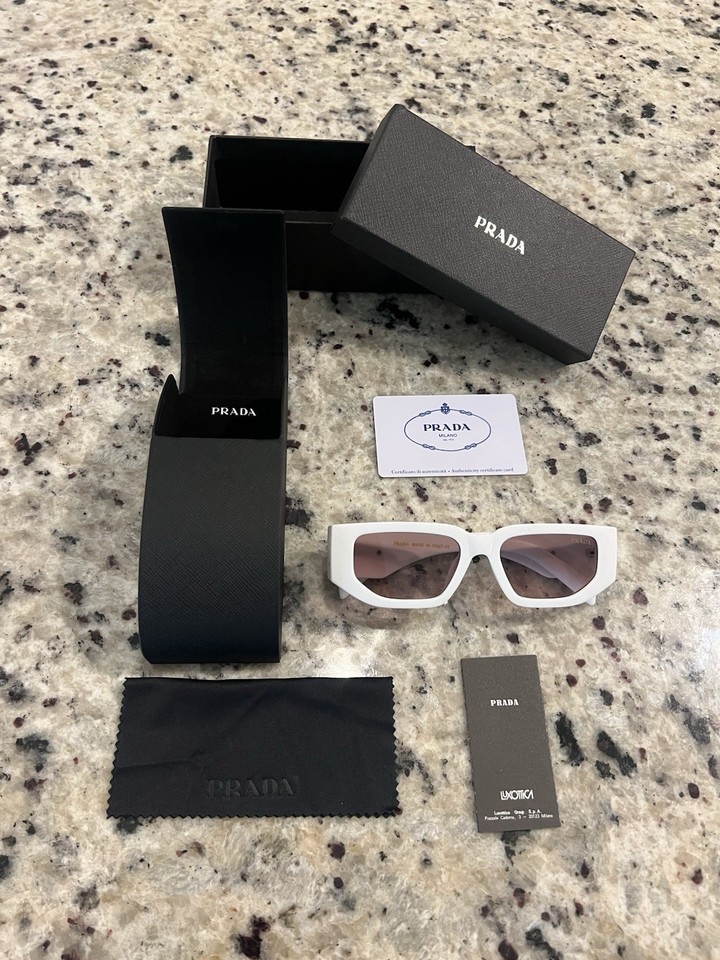 Prada Sunglasses PR17WS Unisex 49mm White Lens *FAST SHIPPING* | eBay