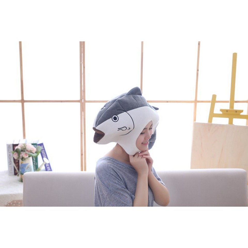 Adjustable Salted Fish Headwear Funny Cosplay Hat Cartoon Photo Props ...