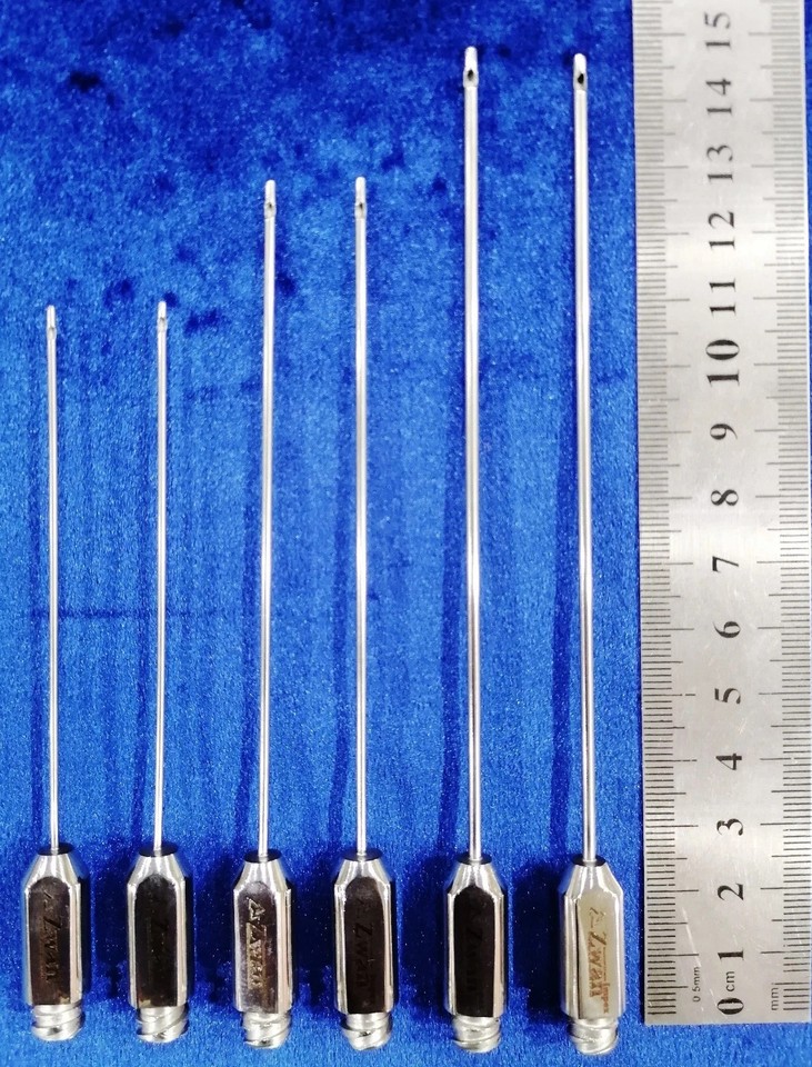 Liposuction Micro Cosmetic Tools Fat grafting Liposuction Cannulas Set ...