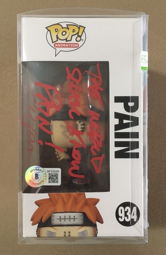 Vic Mignogna Signed Exclusive Pain Funko Pop 934 W/ Insc. Naruto ...