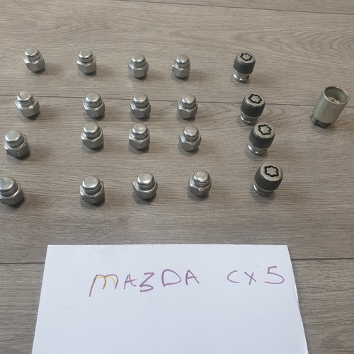 GENUINE MAZDA CX-5 ALLOY WHEEL NUT BOLT STUD SET X 20 WITH LOCKING NUTS ...