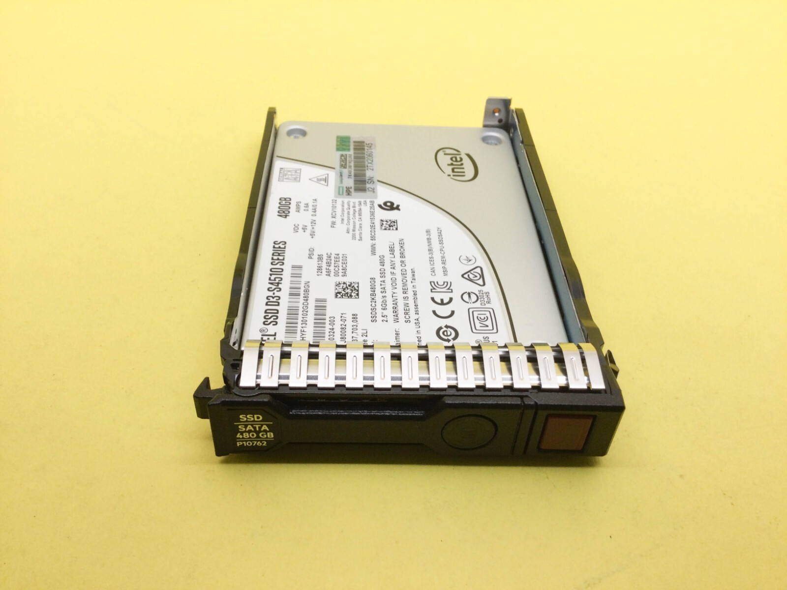 P10684-B21 HPE 480GB SATA 6G Read Intensive SFF (2.5IN) SC SSD P10762 ...