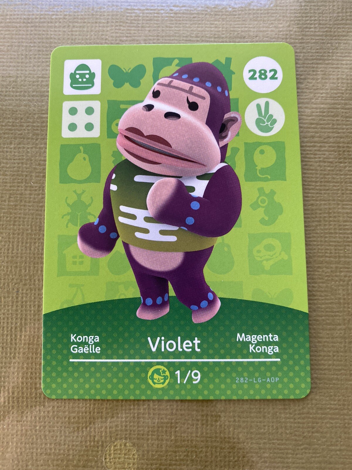282 Violet Animal Crossing Amiibo Card #282 Authentic ACNH | eBay