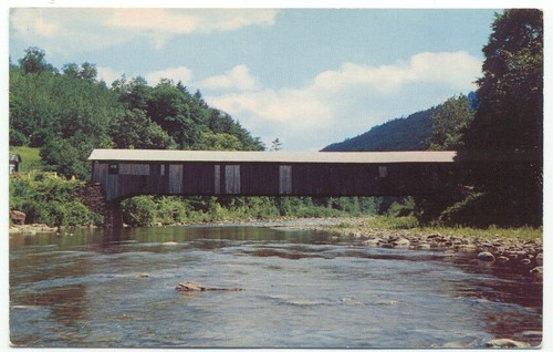 Forksville PA Loyalsock Creek Old Covered Bridge Postcard Pennsylvania ...
