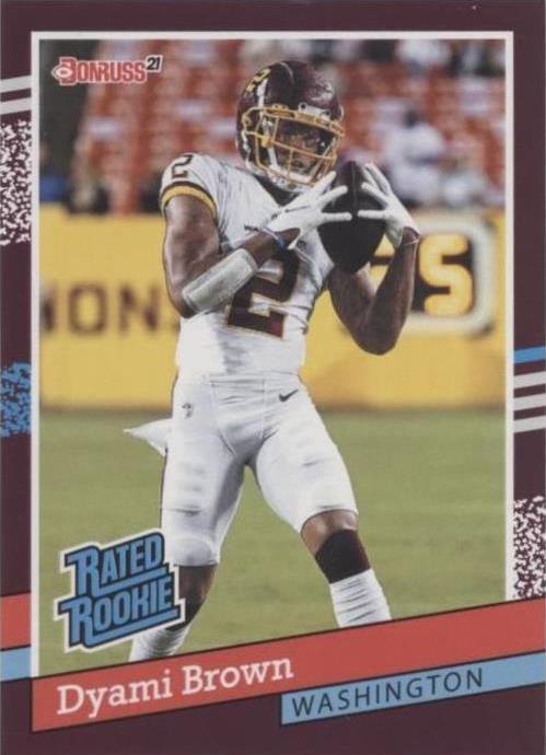 2021 Panini Instant NFL - Rated Rookie Retro Dyami Brown #BW24 /2231 ...