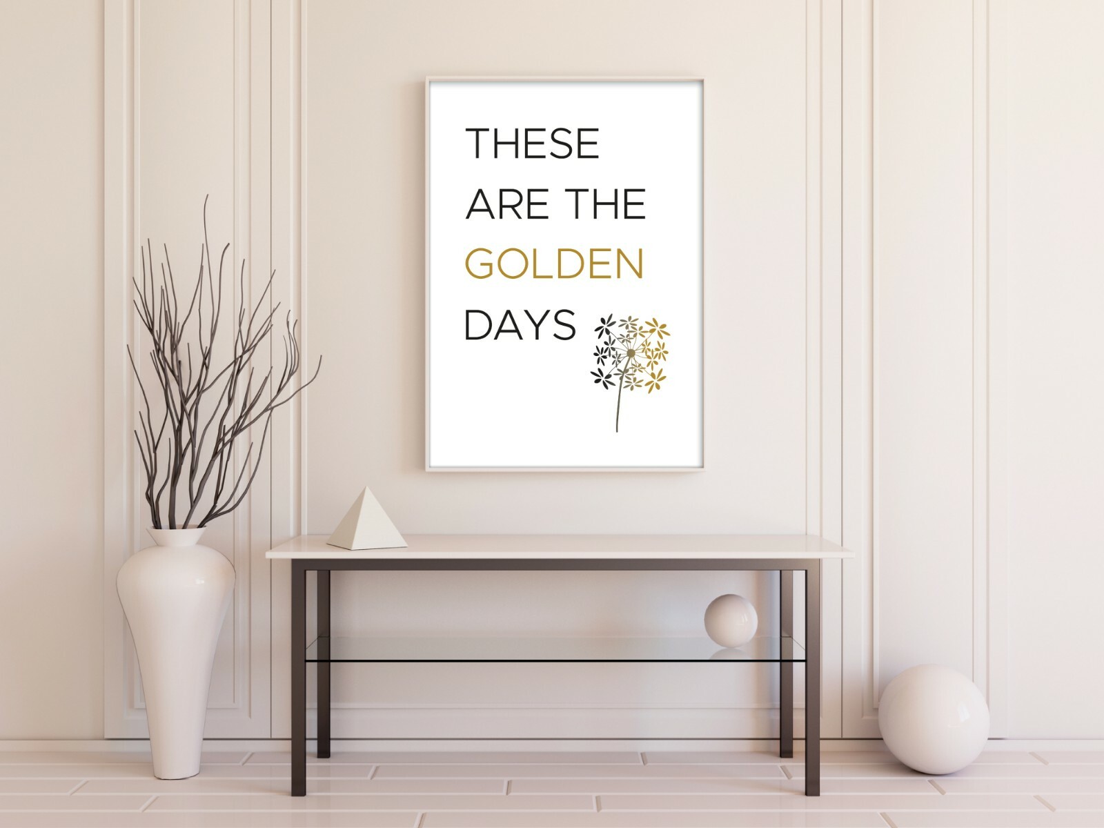 Kunstdruck GOLDEN DAYS Fine Art Poster Print Plakat moderne Vintage ...