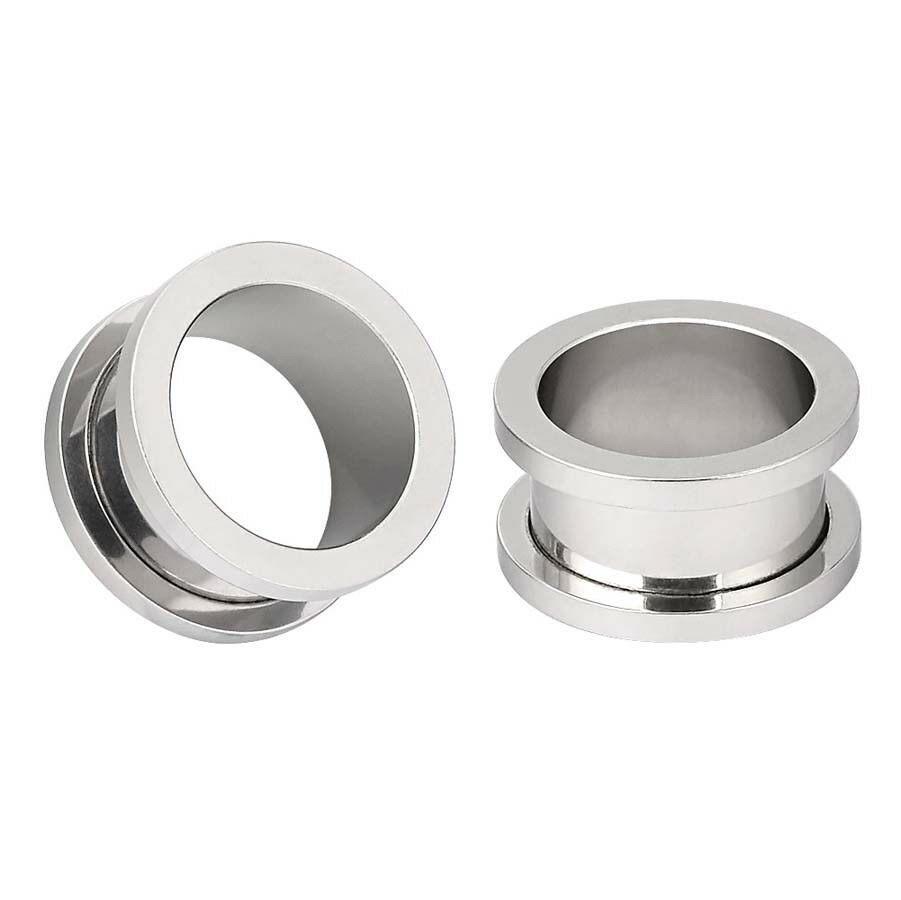 Pair Surgical Steel Saddle Ear Spreader Flesh Tunnels-Ear Gauges ...