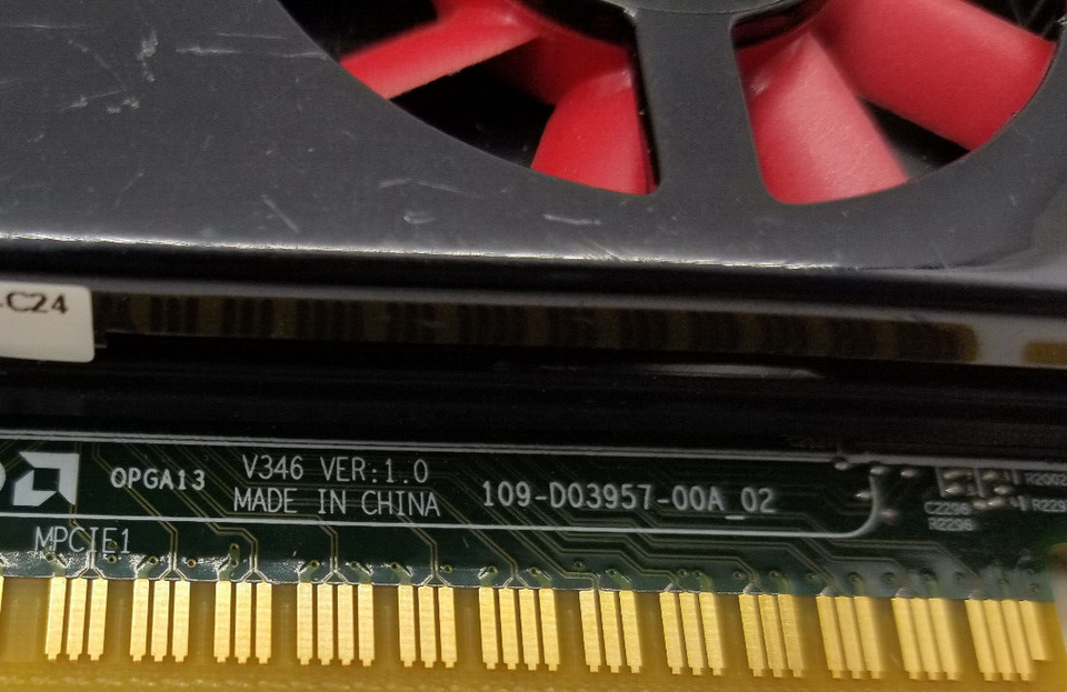 AMD Radeon MS-V346 R7 450 GPU 4GB DDR5 Low Profile Bracket Dual Display ...