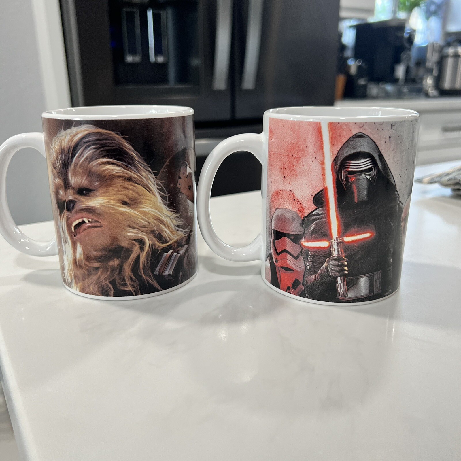 Lot of 2 STAR WARS Coffee Mug Darth Vader Storm Troopers-Chewbacca ...