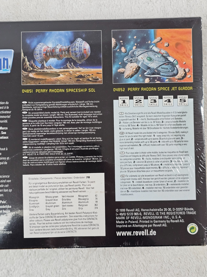 NEW Revell 04850 Perry Rhodan MARCO POLO Spacecraft Model Kit 1999 VTG ...