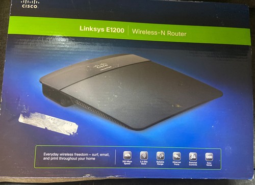 Linksys E1200 N300 Mbps 4-Port 10/100 Wireless-N Router** BRAND NEW ...