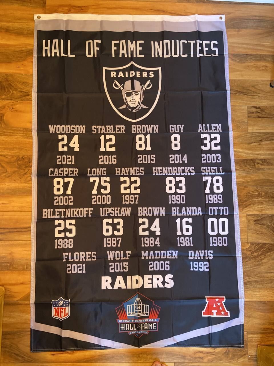 For Oakland Raiders Fans 3x5 ft Hall of Fame Banner NFL Las Vegas ...