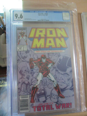 Iron Man 225 CGC 9.6 Newsstand First Armor Wars Marvel Comics Key Free ...