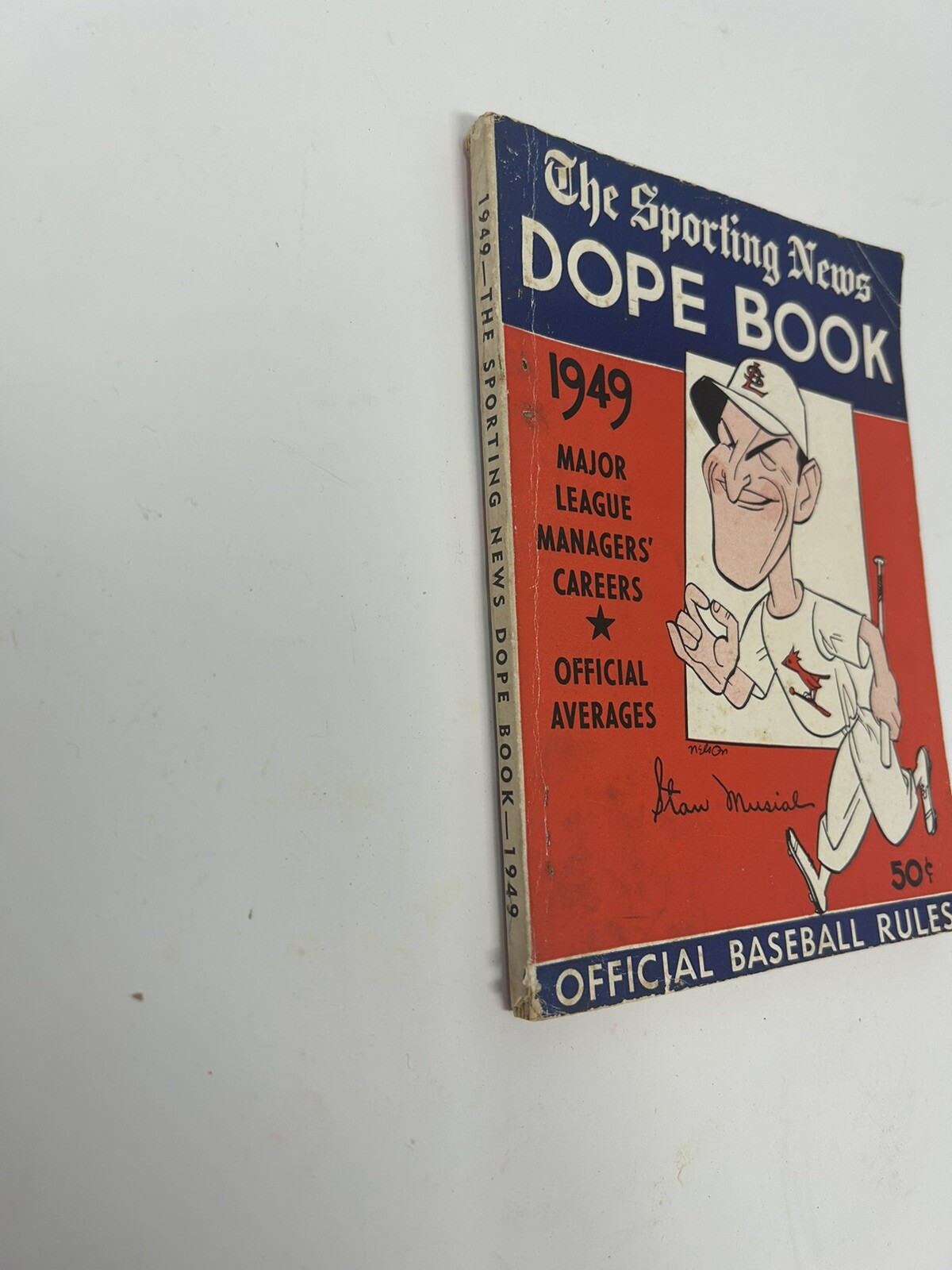 VINTAGE 1949 Sporting News Dope Book, Stan Musial Cover, St. Louis ...