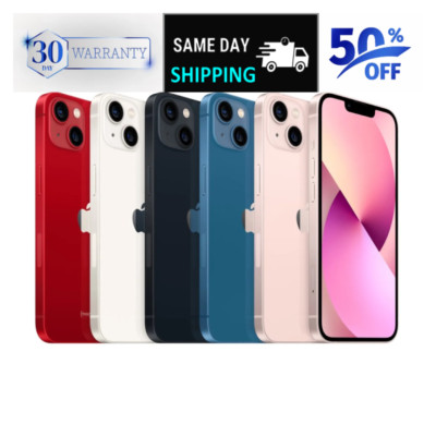 Apple iPhone 13: Midnight Black, Starlight White, Blue - 128GB & 256GB ...