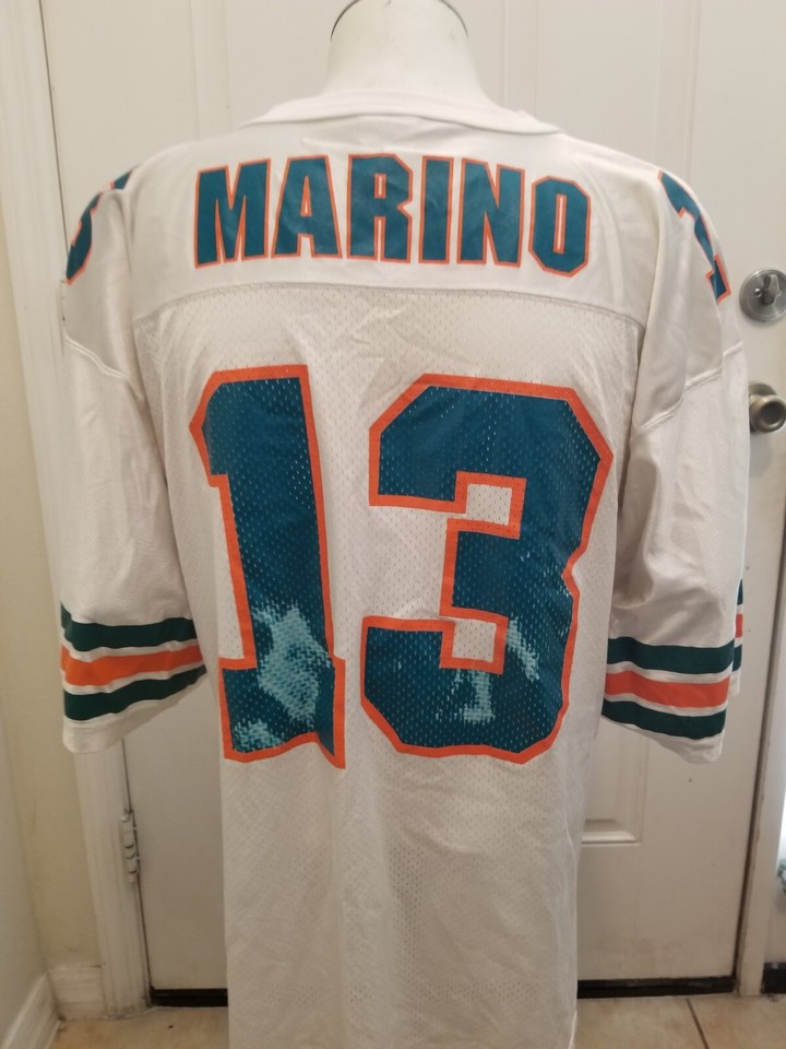 Miami Dolphins #13 Dan Marino Starter NFL Jersey - Sz XL - Vtg 90s ...