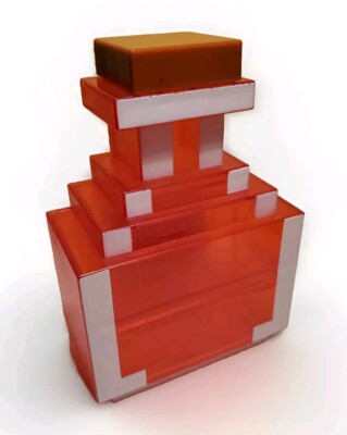 Minecraft Red Potion Bottle Toy Plastic Container Toy | eBay