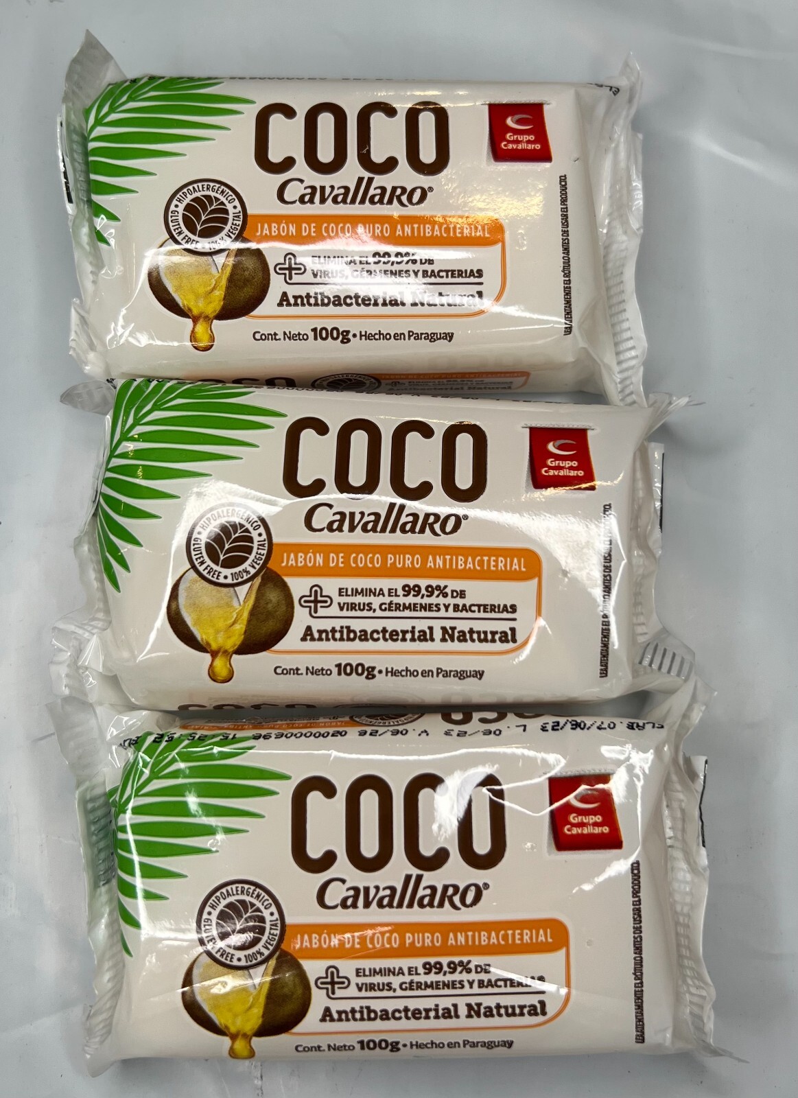 Pack 3- Pure Coconut Bar Soap (100g) - Coco Cavallaro | eBay