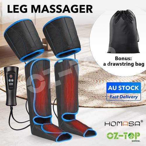 Foot Massager Electric Heating Air Compression Leg Calf Thigh Booster ...