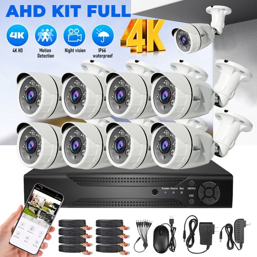 5MP CCTV DVR 4CH/8CH Security Camera System 4K Surveillance Camera ...