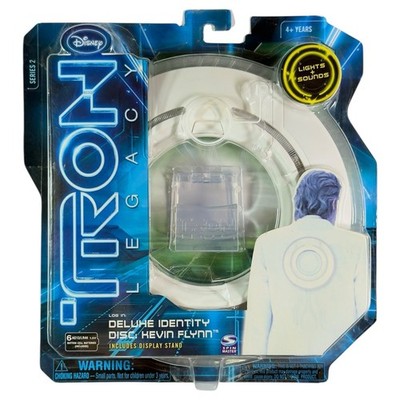 Tron Legacy Deluxe Identity Disc Kevin Flynn Spin Master Prop Replica ...