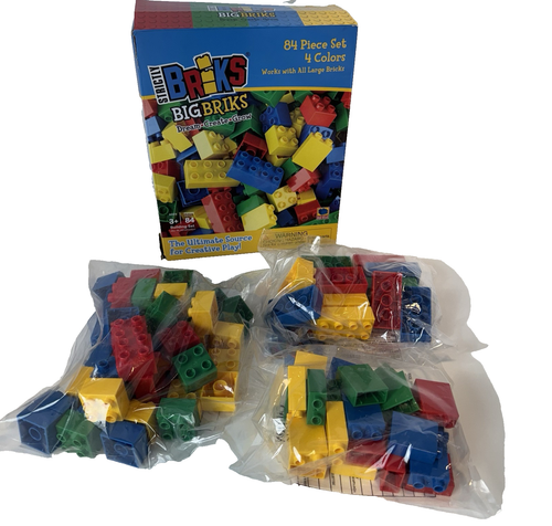 Strictly Briks, Big Briks 84 Piece 4 Colors New | eBay
