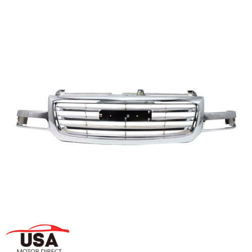 Fits 2003-2007 GMC Sierra 1500 All Chrome Front Grille Grill Shell ...