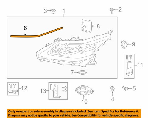 53395-60100 Toyota Seal, hood to front end panel 5339560100, New ...