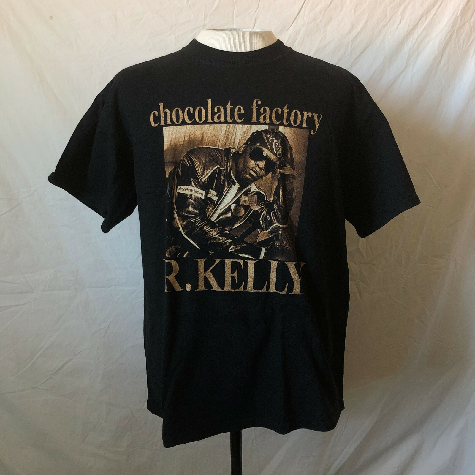 2003 R Kelly Chocolate Factory Promo T-Shirt Large Bl… - Gem