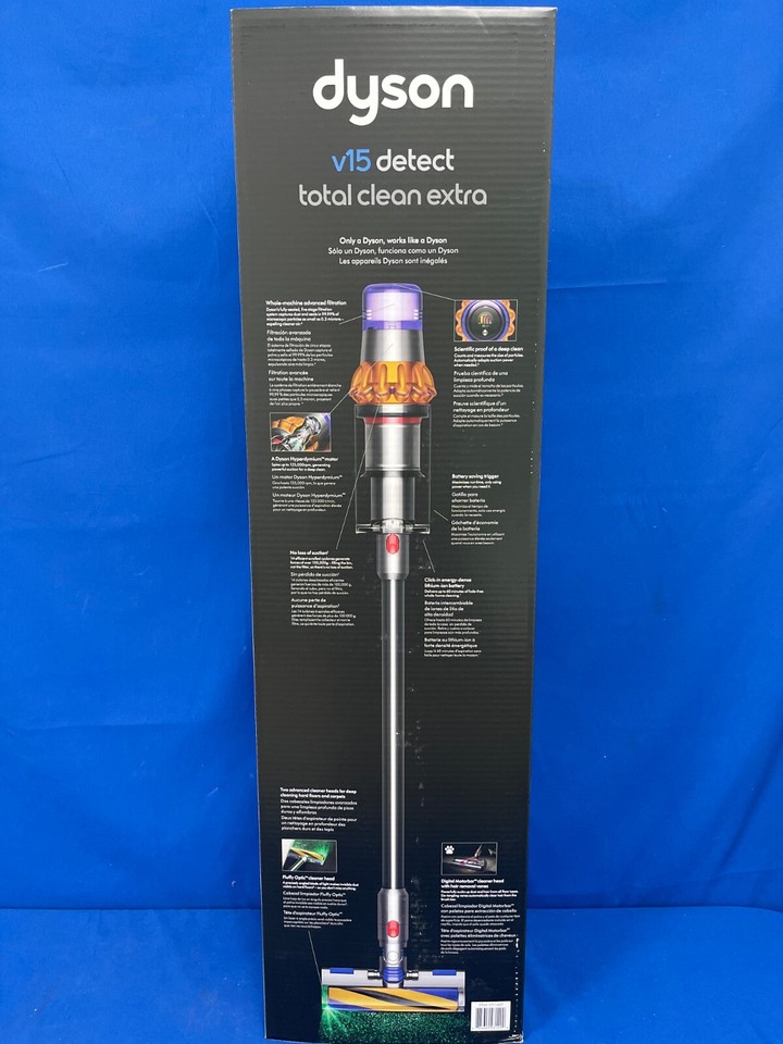 Dyson V15 Detect Total Clean Extra Cordless Stick Vacuum Cleaner-Iron ...